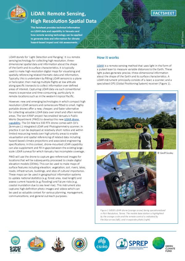 Lidar Remote Sensing High Resolution Spatial Data