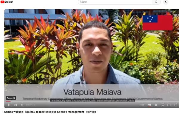 Samoa will use PRISMSS to meet Invasive Species Management Priorities